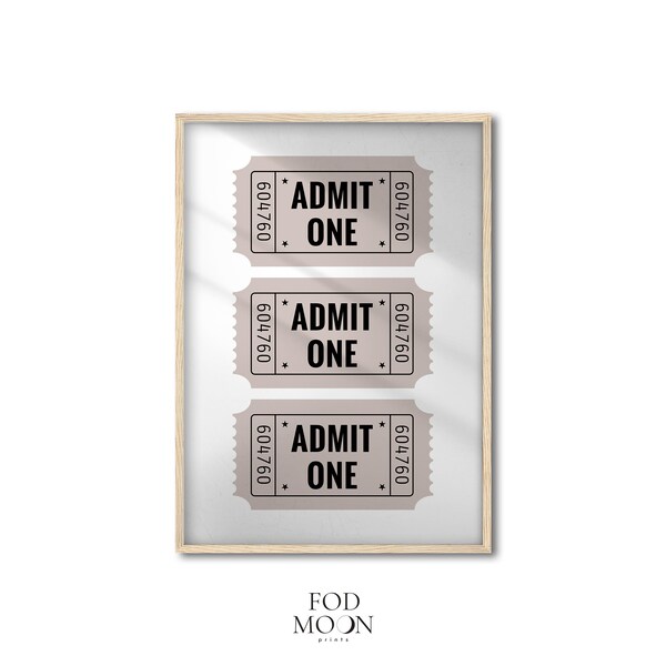 Admit One - Etsy