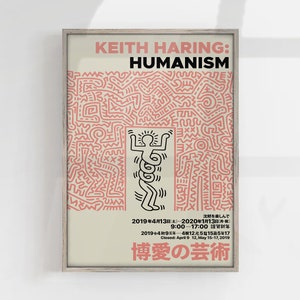 Keith Haring 'humanism' Poster, Pop Art Print, Modern Artwork, Famous ...
