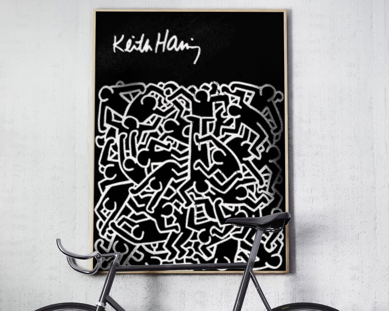 Keith Haring Party of Life Poster Keith Haring Dancer Print - Etsy