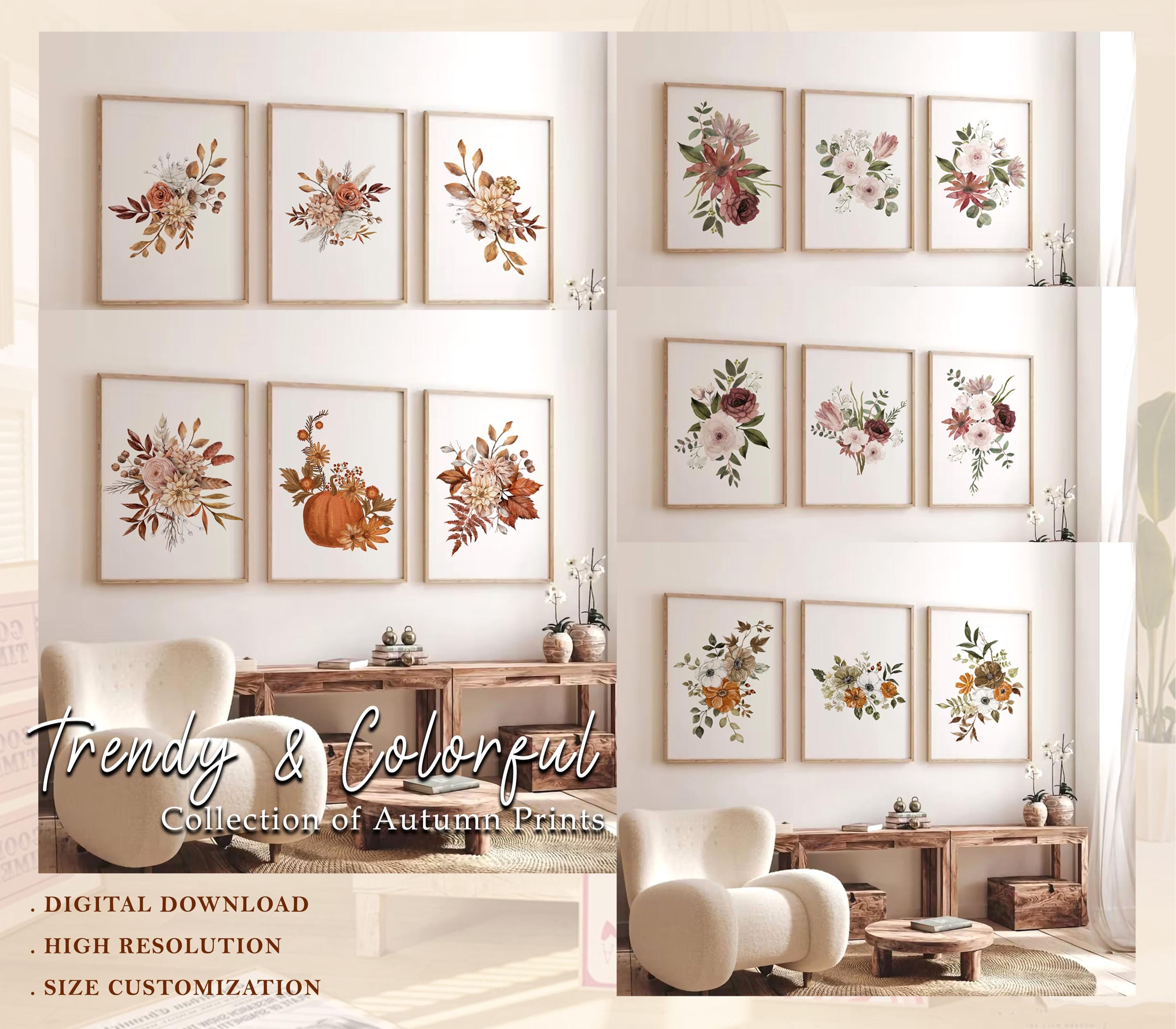 500 Vintage Gallery Poster, MEGA FALL PACKAGE , Eclectic Wall Art ...