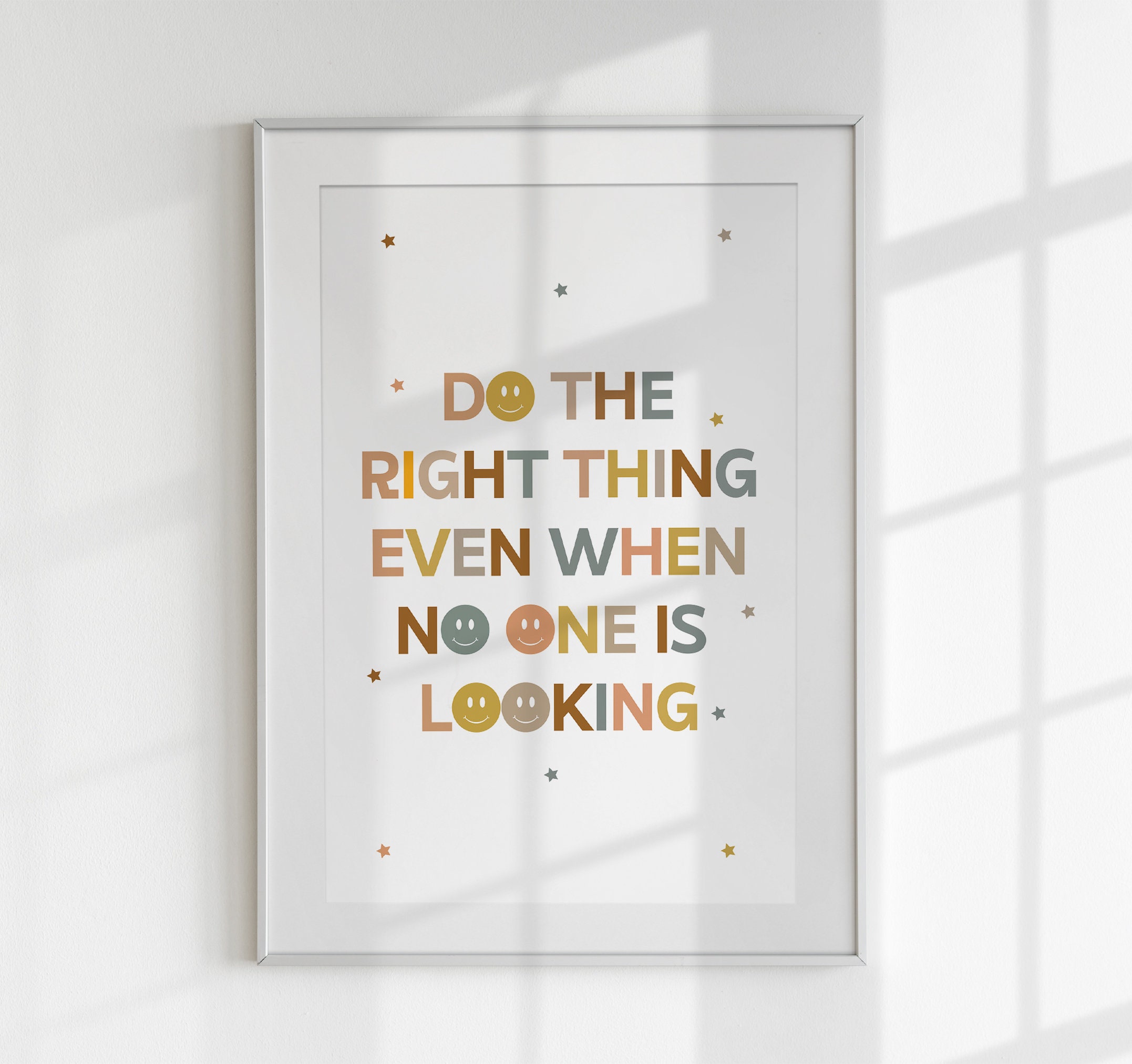 Do the Right Thing Poster Positive Affirmations Wall Art - Etsy
