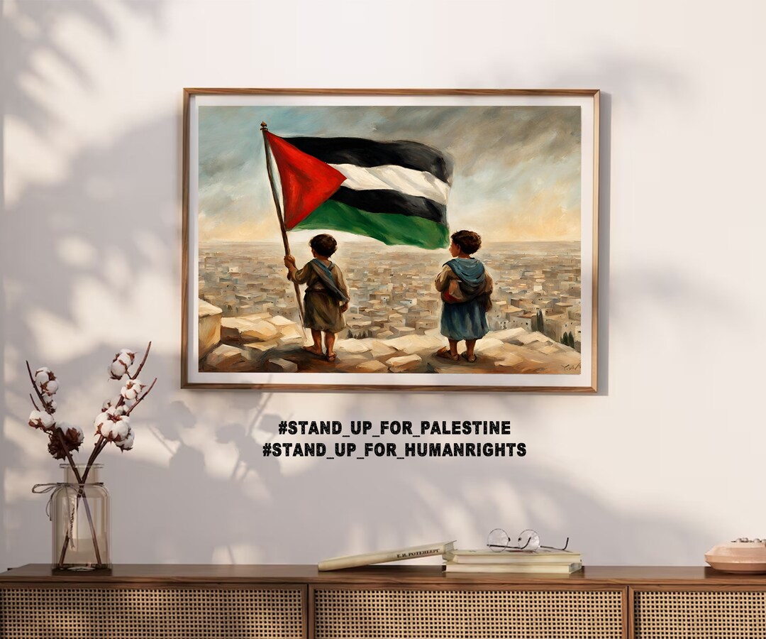 Palestine Flag Poster: Solidarity Art Print (digital Download) - Etsy