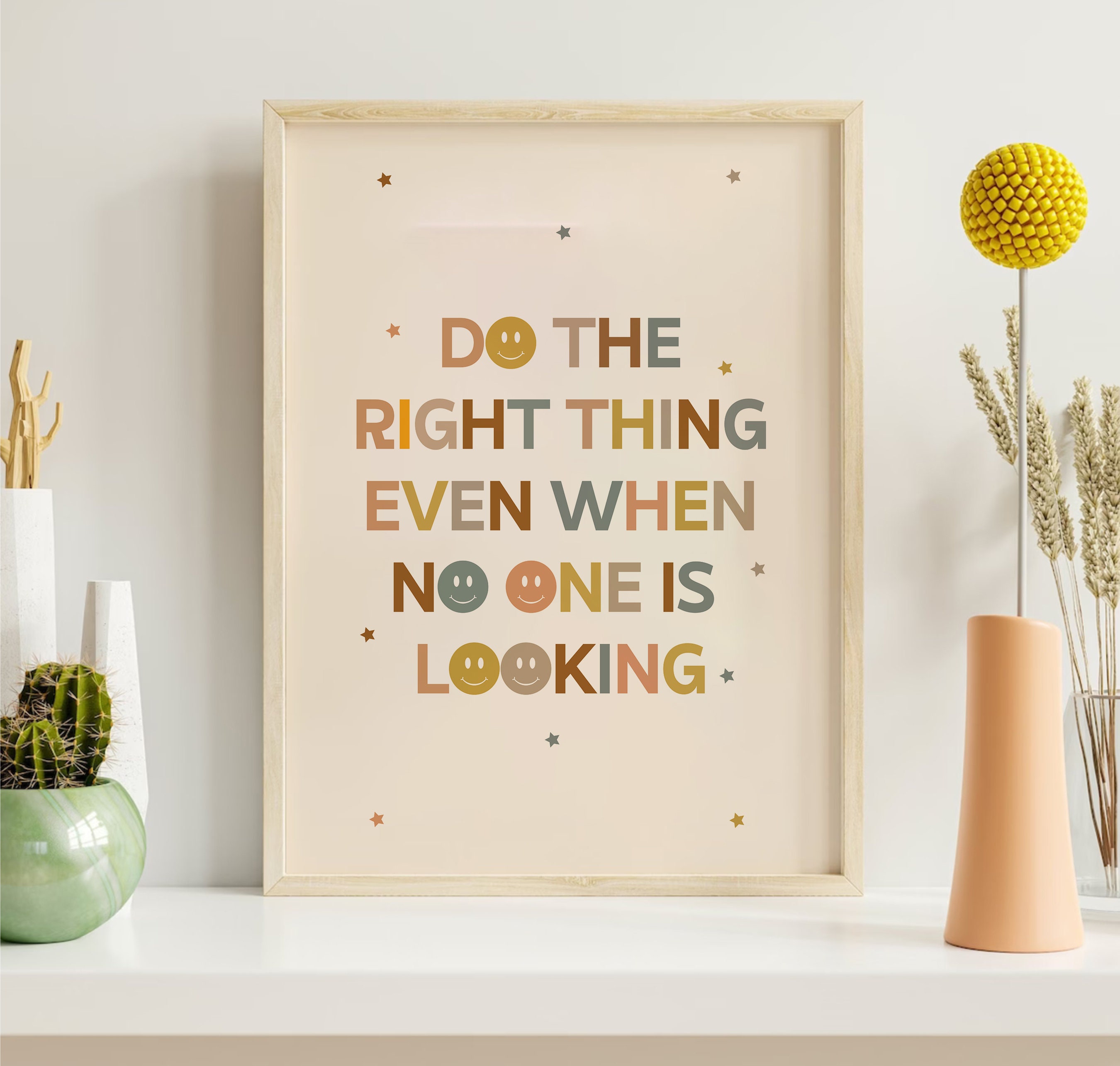 Do the Right Thing Poster Positive Affirmations Wall Art - Etsy