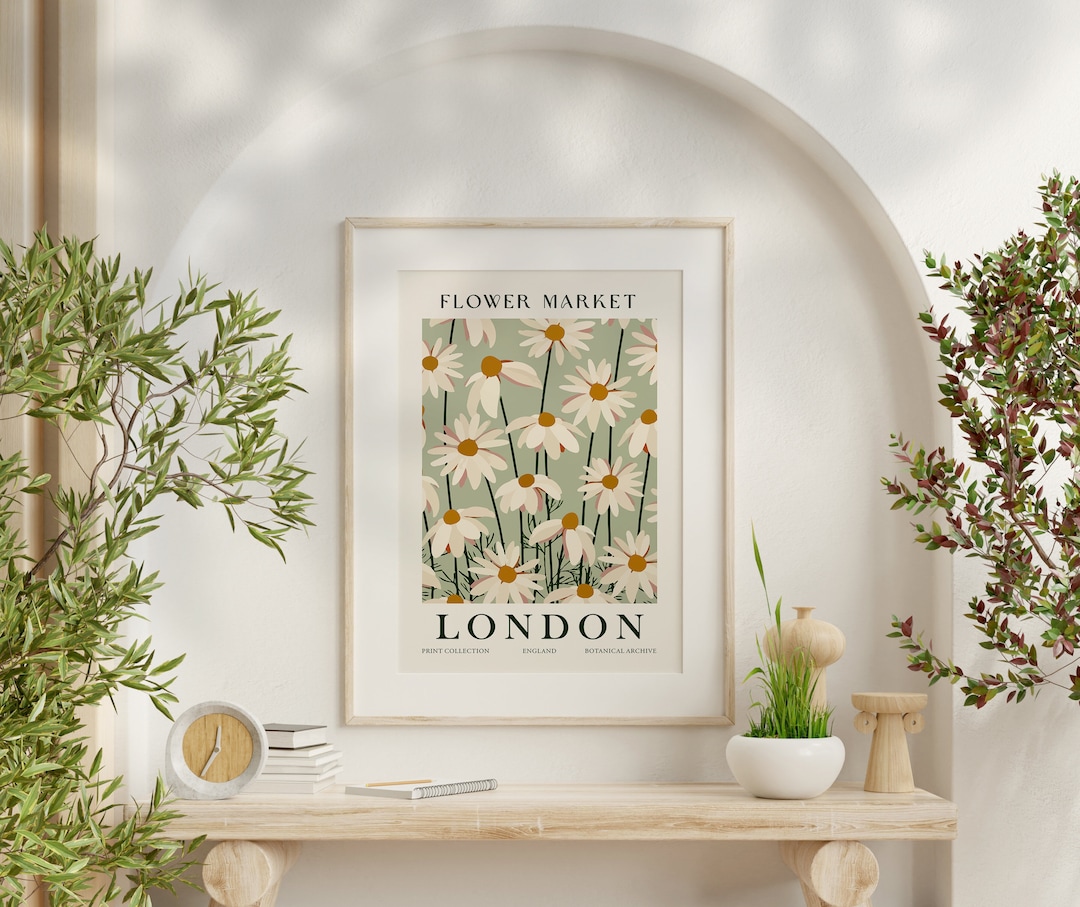 Flower Market Poster, Flower Market Prints, Digital Download, London ...