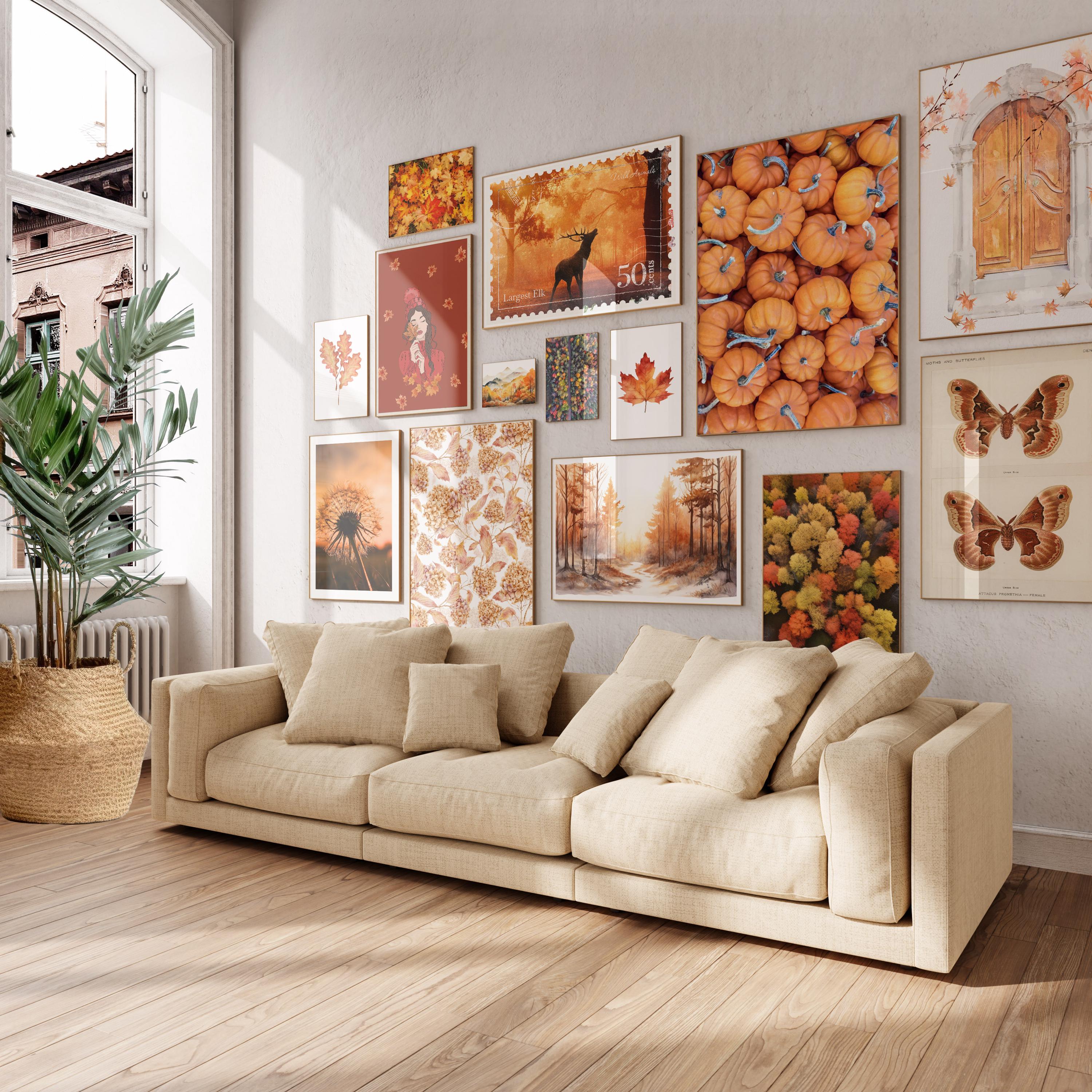 500 Vintage Gallery Poster, MEGA FALL PACKAGE , Eclectic Wall Art ...