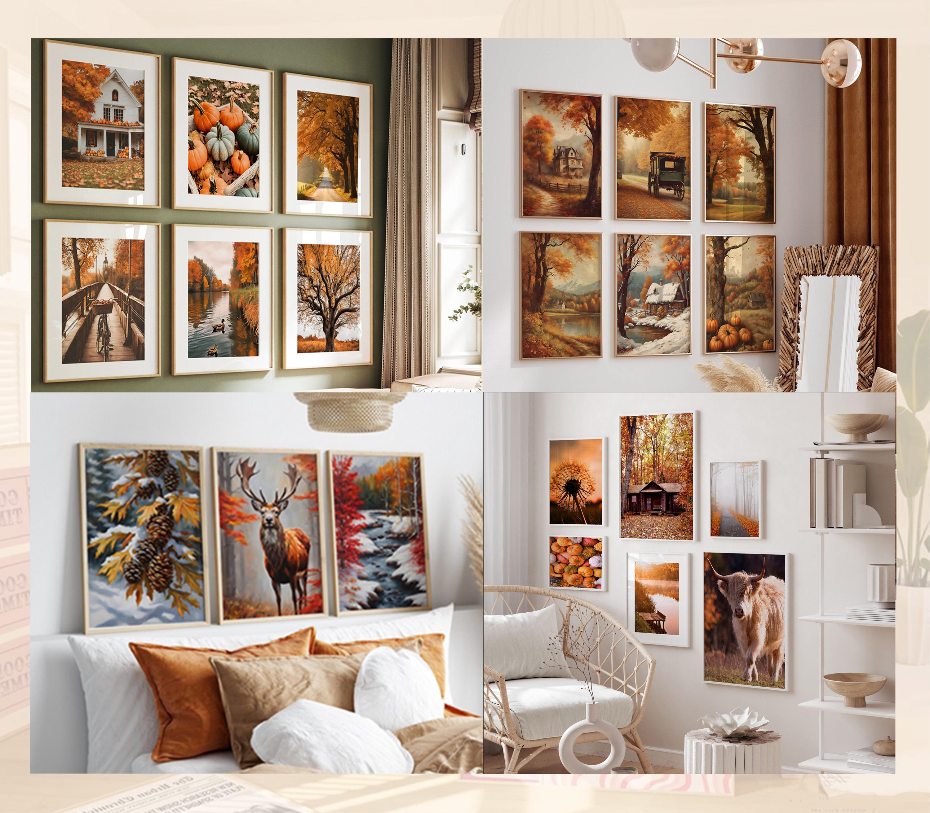 500 Vintage Gallery Poster, MEGA FALL PACKAGE , Eclectic Wall Art ...