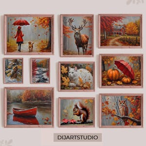 500 Vintage Gallery Poster, MEGA FALL PACKAGE , Eclectic Wall Art ...
