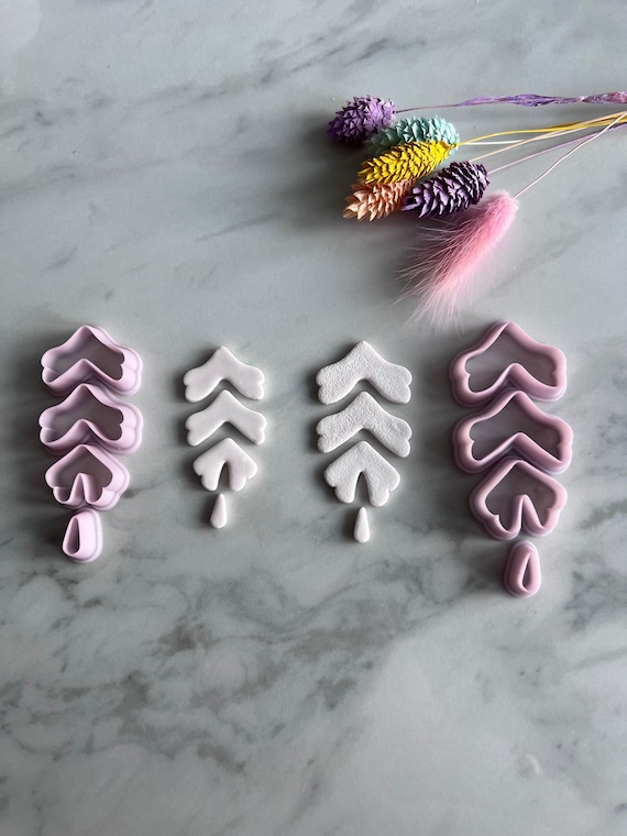 Sakura Leaf Combo Set Shape Polymer Clay Jewellery Cutter - Etsy