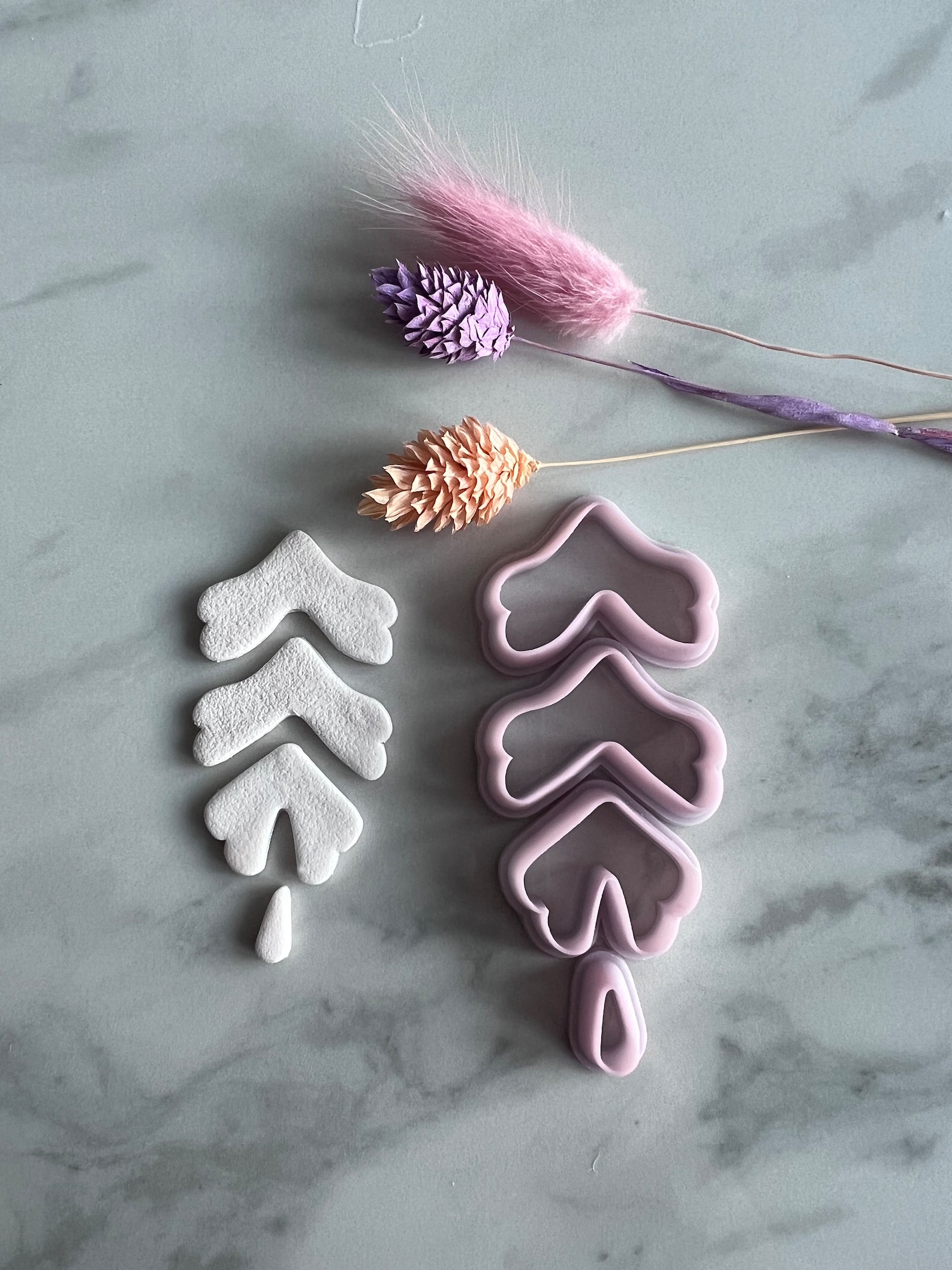 Sakura Leaf Combo Set Shape Polymer Clay Jewellery Cutter - Etsy