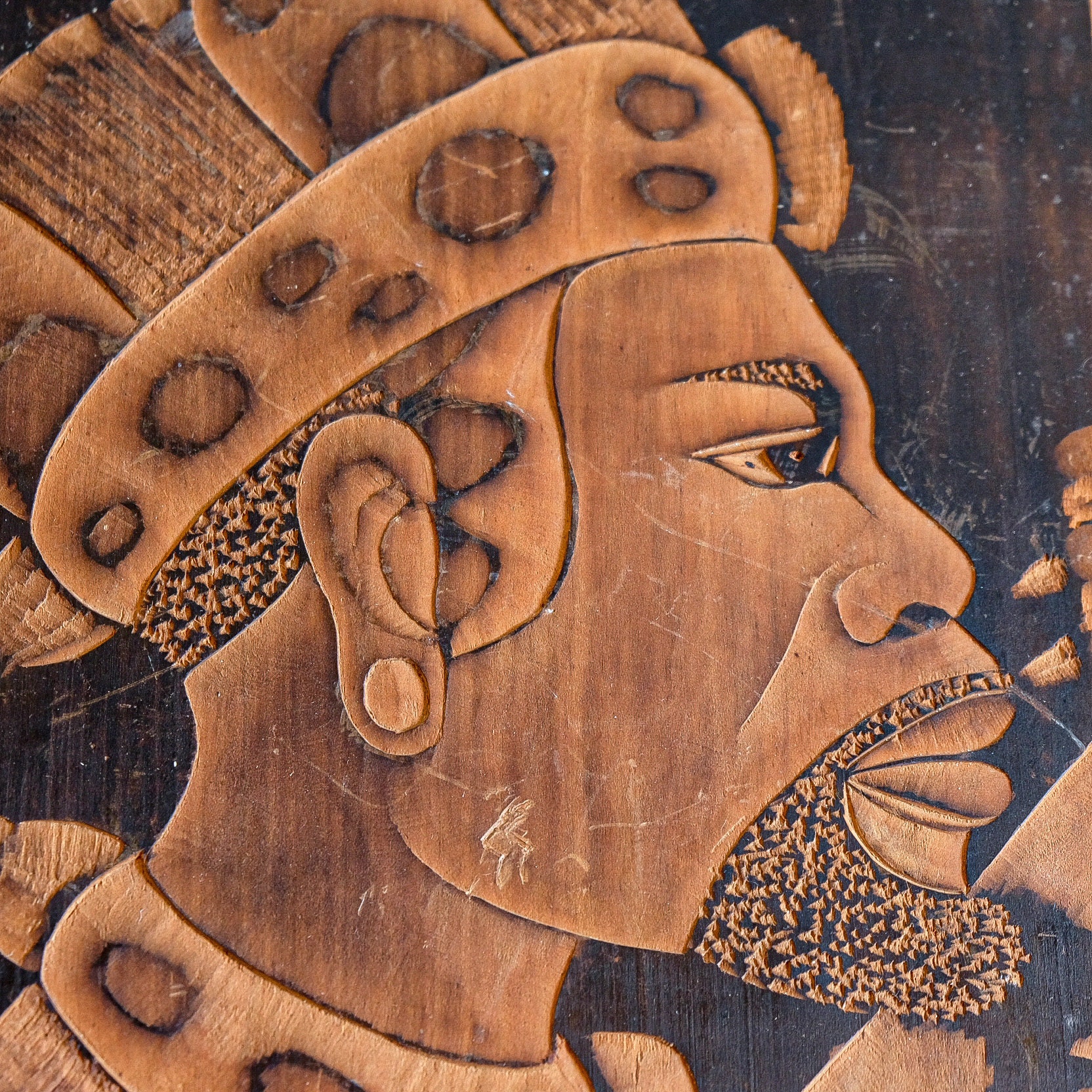 Vintage Pyrography of African Man Art/wood Burned Wall Hanging - Etsy