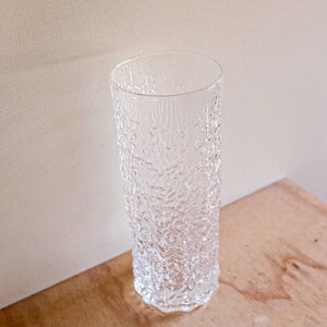 Large Vintage Bark Textured Glass Flower Vase/vessel - Etsy