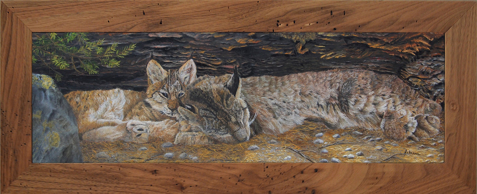 Lynx, Canadian Lynx, Wildlife Oil Painting, Original Artwork, Home ...