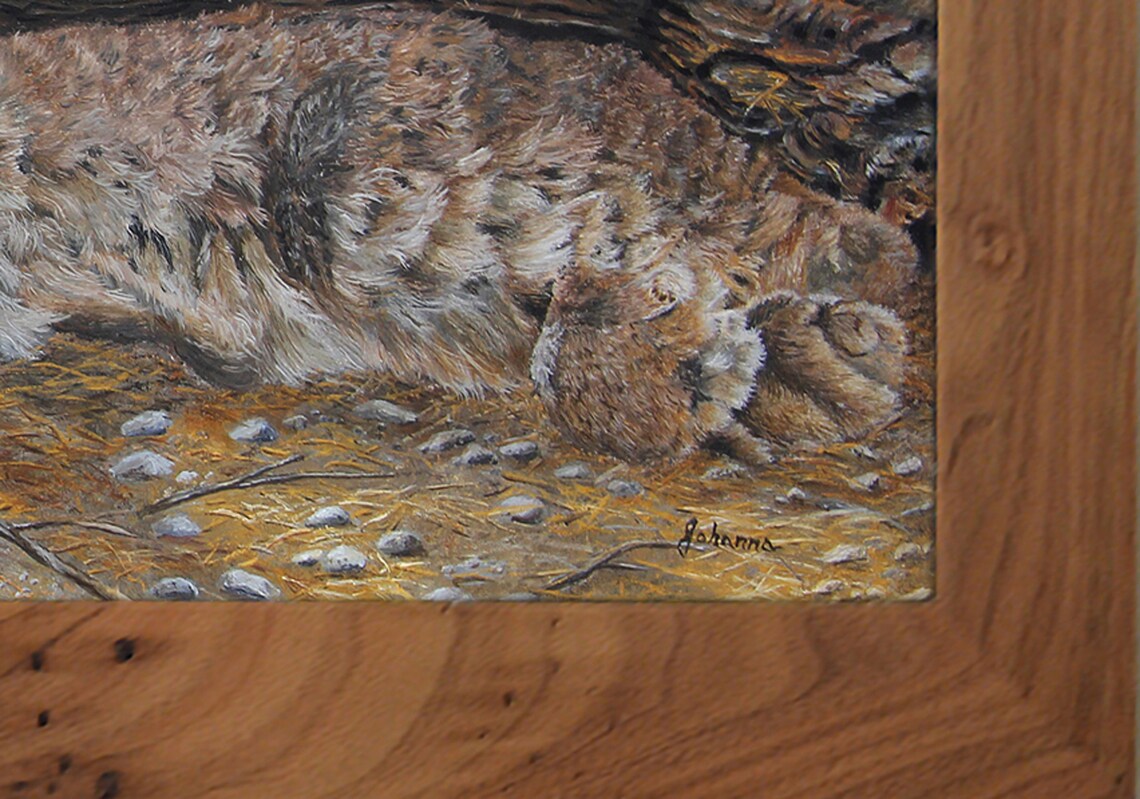 Lynx, Canadian Lynx, Wildlife Oil Painting, Original Artwork, Home ...