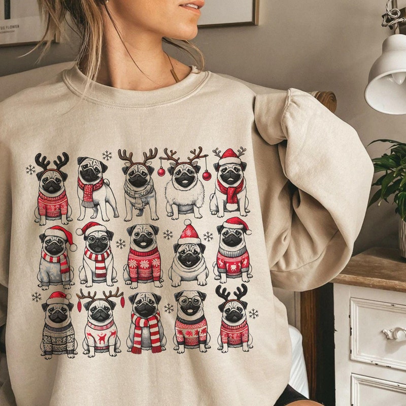 Pug Christmas - Etsy