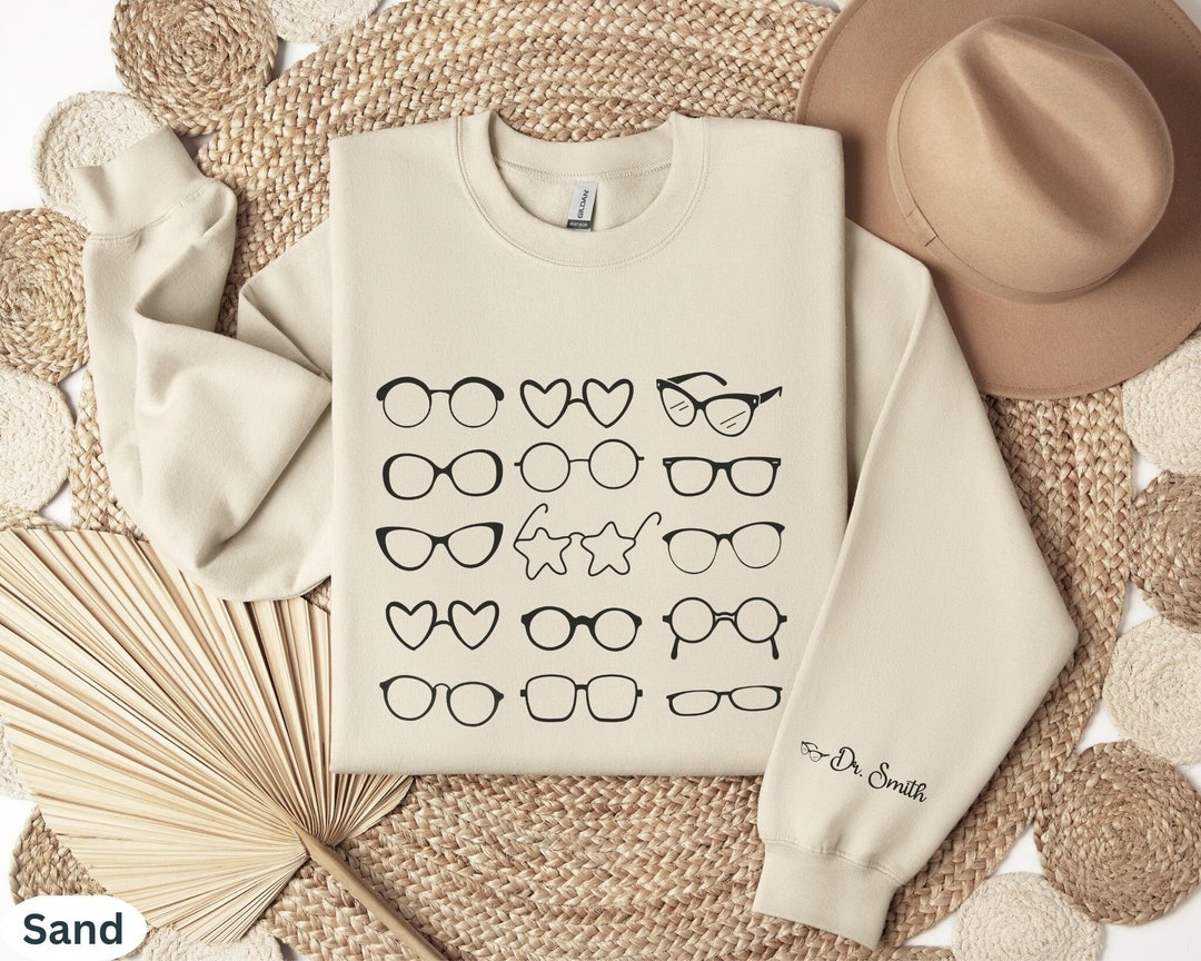 Custom Pink Bow Optometrist Gift Shirt, Eyeglasses Optometry Person ...