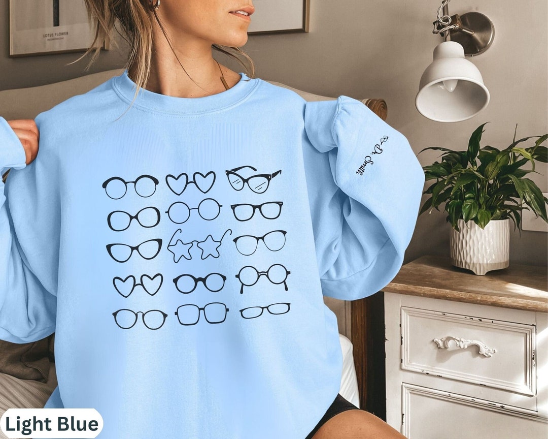 Custom Pink Bow Optometrist Gift Shirt, Eyeglasses Optometry Person ...
