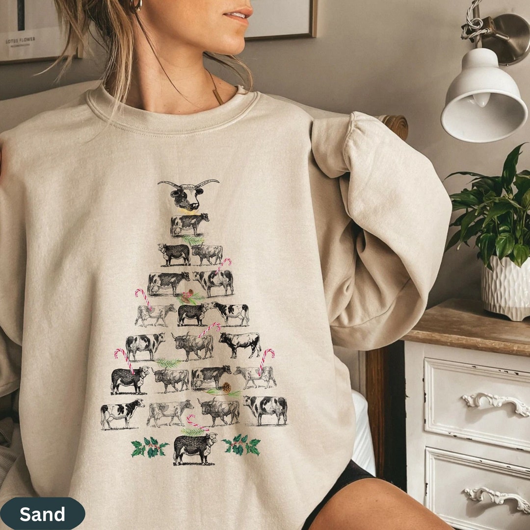 Christmas Cow Shirt,cow Lovers Shirt Gift for Cow Lovers,cow Gifts for ...