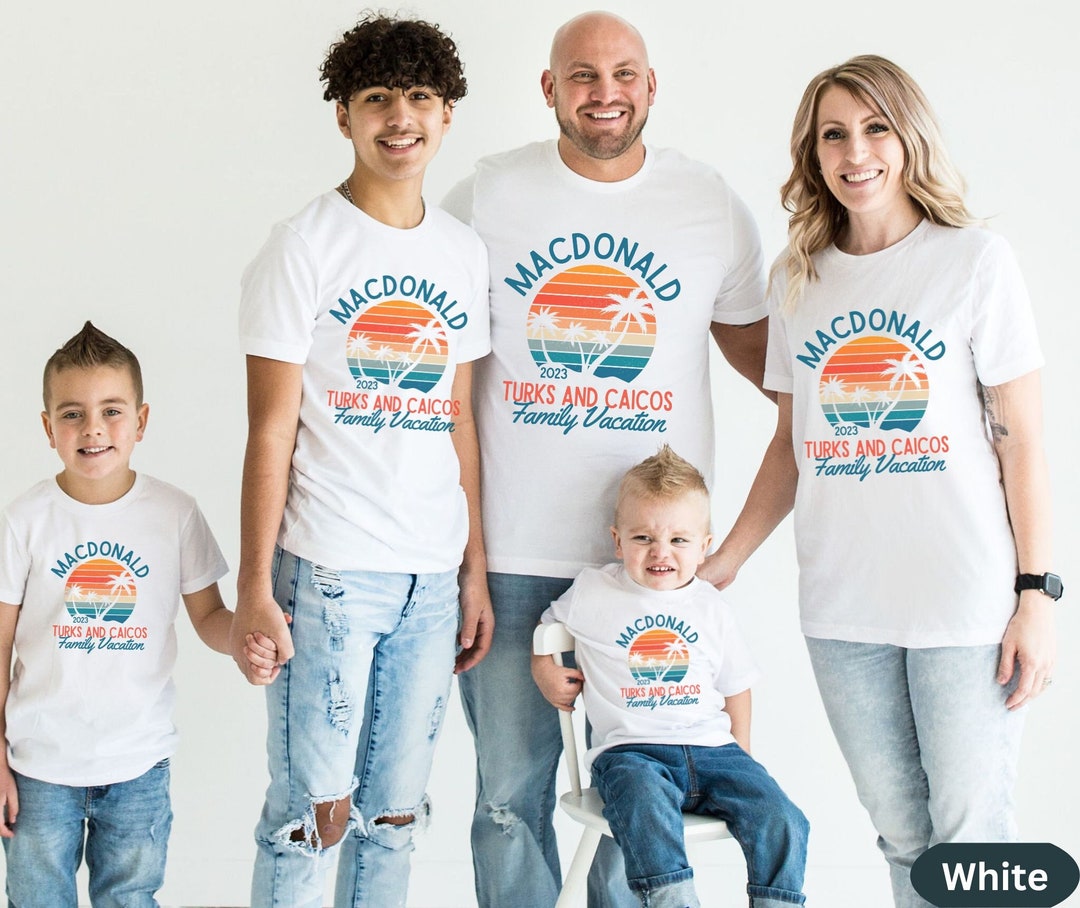 Turks and Caicos 2023 Custom Family Shirts,family Matching Tees,custom ...