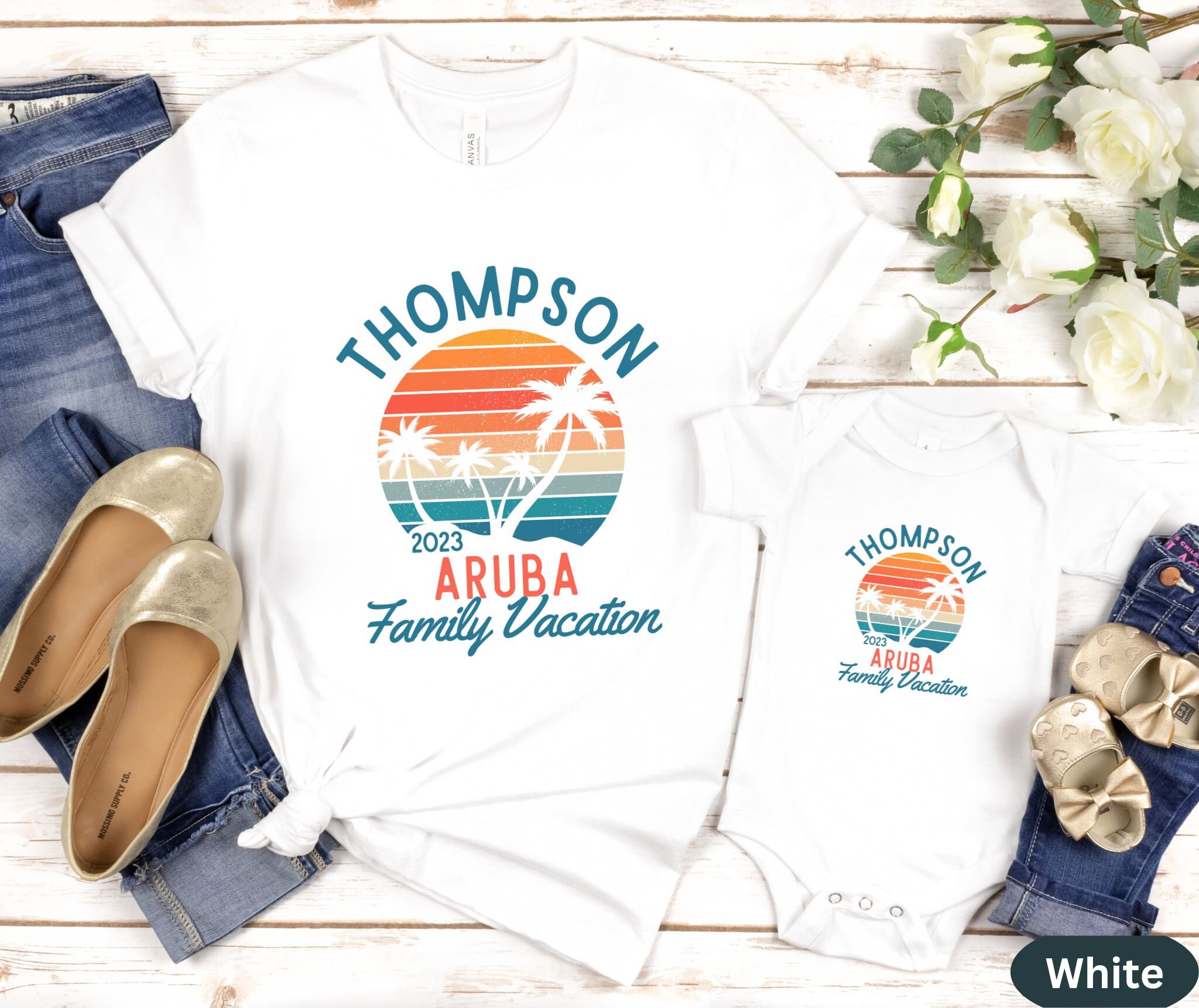 Aruba 2023 Custom Family Shirts, Family Matching Tees,Personalized ...
