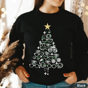 Optometry Christmas Sweatshirt, Optometry Person Shirt, Opto Symbols ...