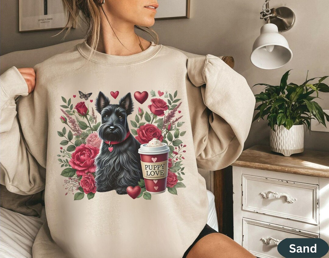 Scottie Valentines Day Shirt, Scotty Valentine Sweatshirt, Dog Shirt ...