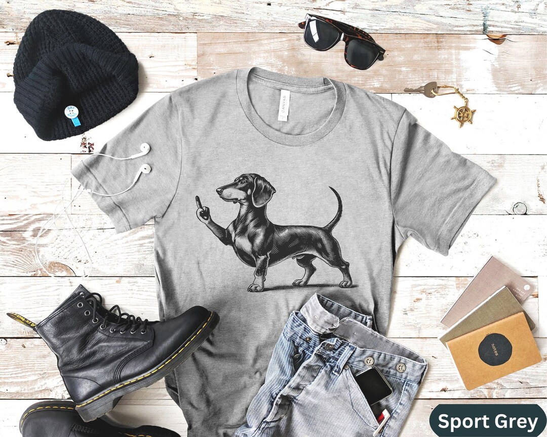 Rude Black Dachshund Dog Shirt, Asshole Doxie Dog Person Shirt ...