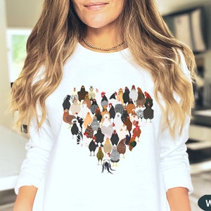 Cute Chicken Shirt,chicken Sweatshirt,chicken Gifts,chicken Sweat Shirt ...
