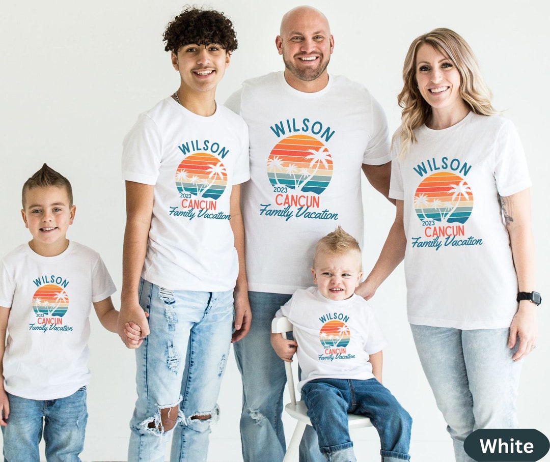 Cancun 2025 Custom Family Shirts, Family Matching Tees,custom Family ...