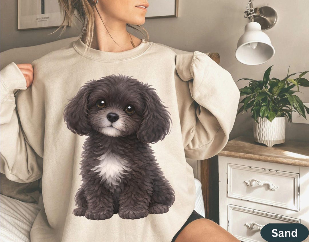 Black Cavapoo Sweater, Dog Mom Person Gift Hers - Etsy UK