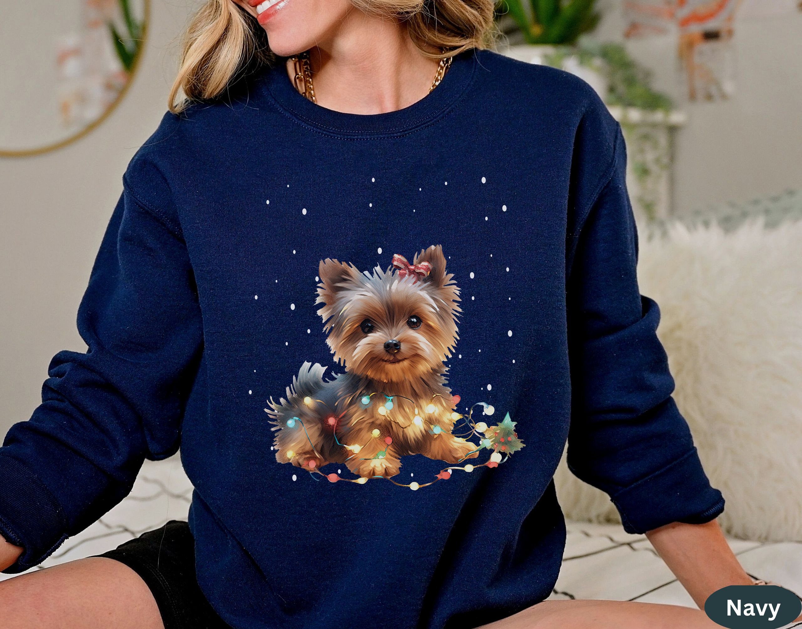 Yorkie christmas sweater store