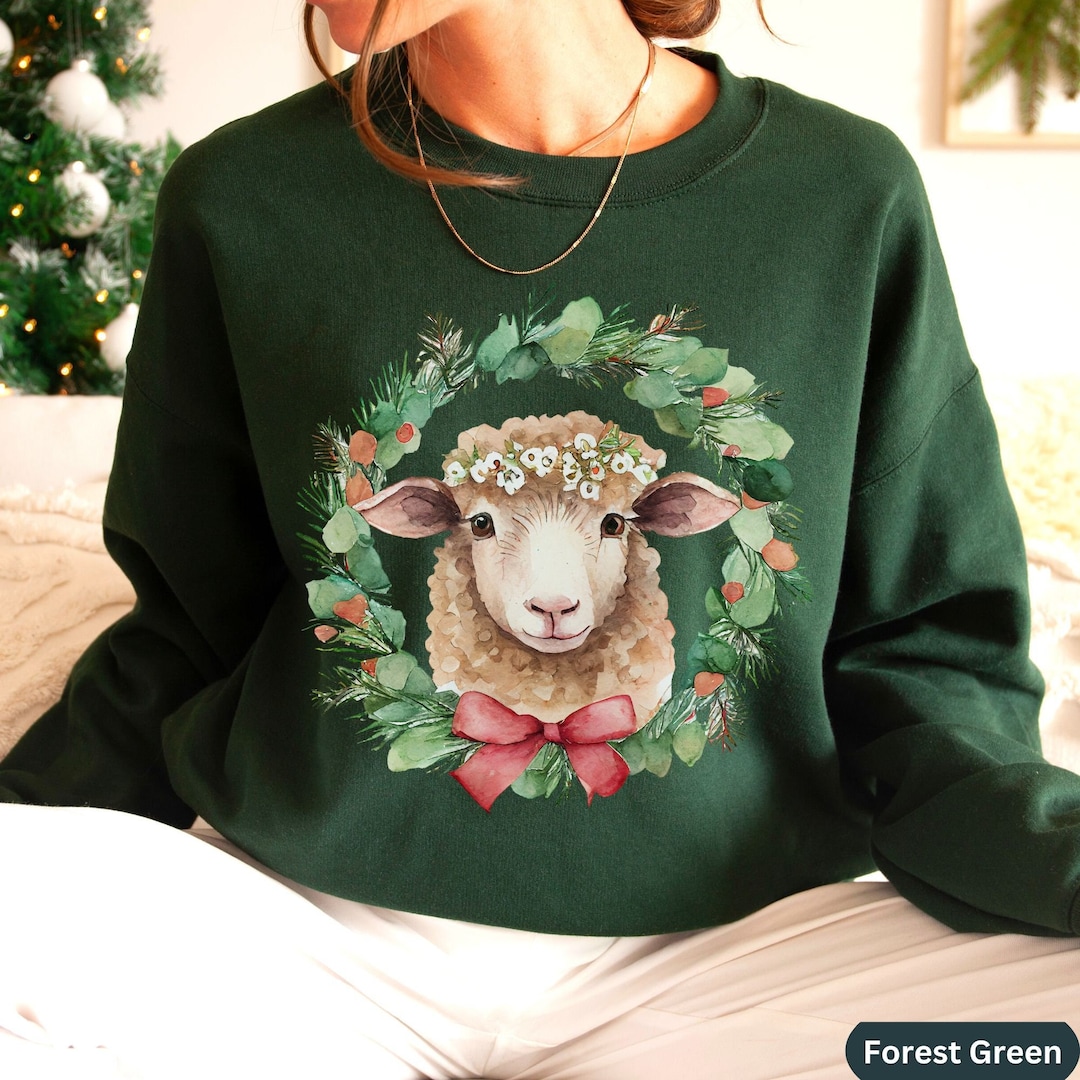 Sheep Gifts, Christmas Sheep Shirt Gifts,christmas Farm Shirt,sheep ...