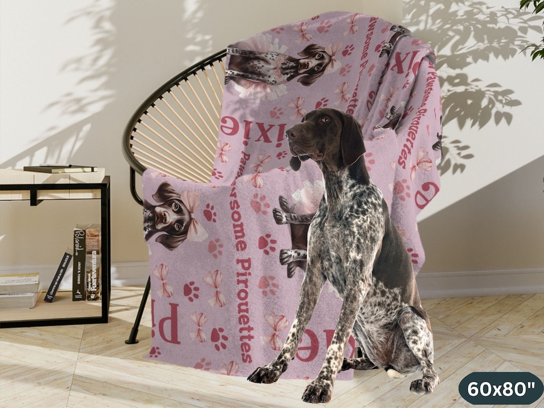 German Shorthaired Pointer Dogs Personalized Blanket Dog Mom Person ...