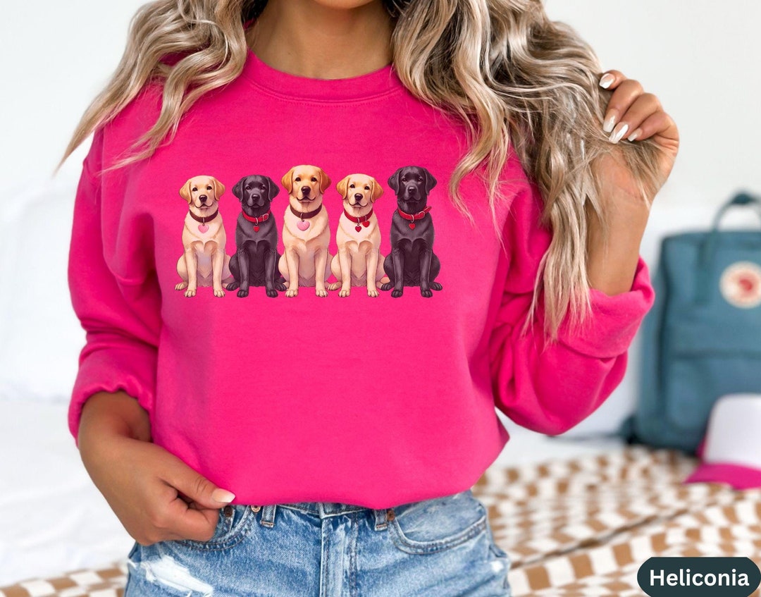 Labrador Retriever Valentines Day Sweatshirt, Pet Dog Mom Gift - Etsy UK