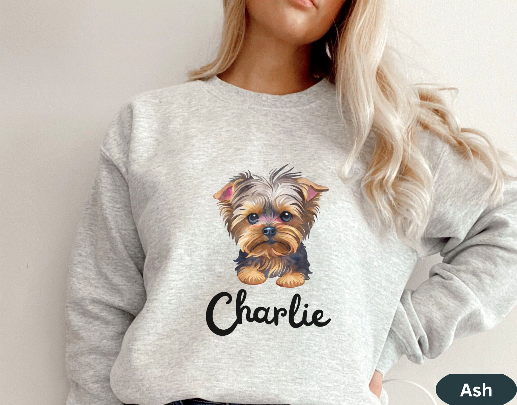 Custom Yorkie Shirts Yorkie Mom Shirt Dog Name Sweatshirt - Etsy