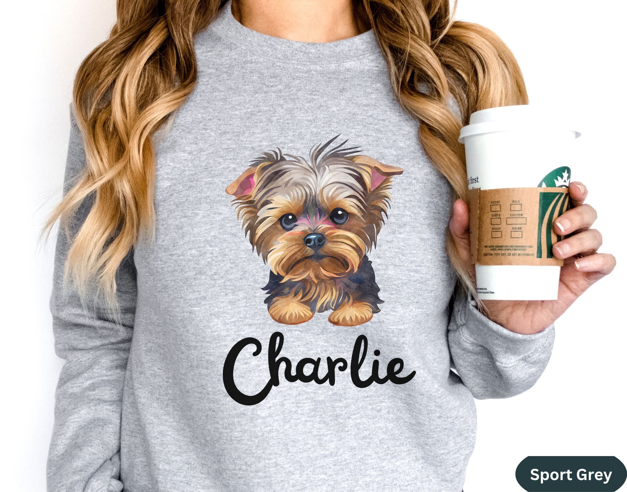 Custom Yorkie Shirts Yorkie Mom Shirt Dog Name Sweatshirt - Etsy
