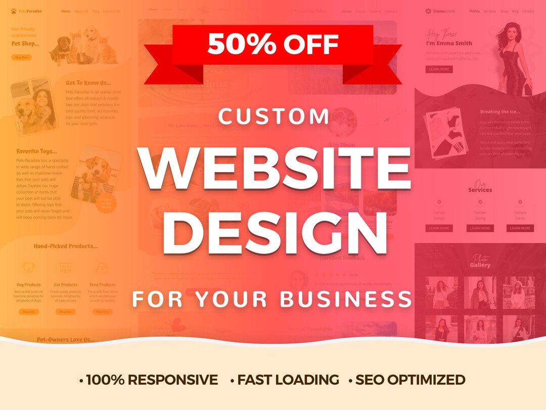 Custom Website Design Wordpress Website Mobile Responsive Wordpress ...