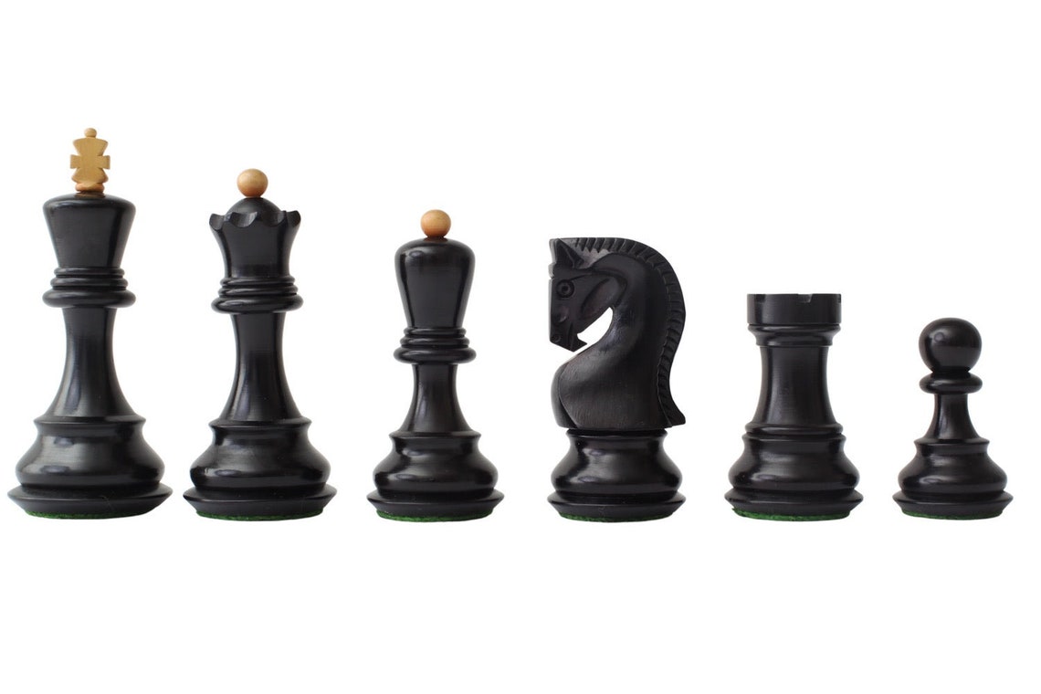 Zagreb '59 Series Chess Pieces Ebonized Boxwood 3.7 King - Etsy