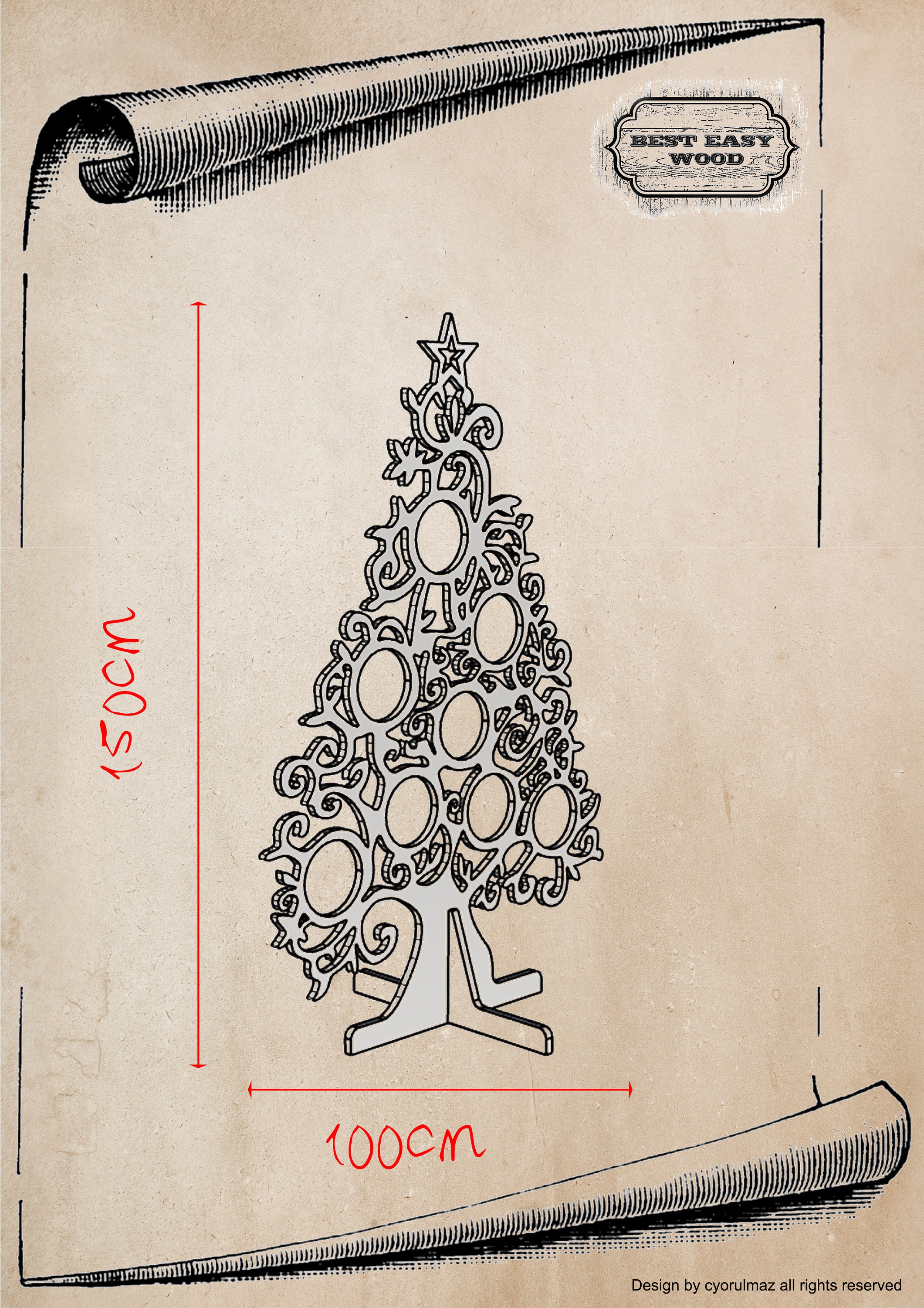 The Best Christmas Tree CNC Laser Cut DIY cdr Dxf Svg Pdf Ai - Etsy