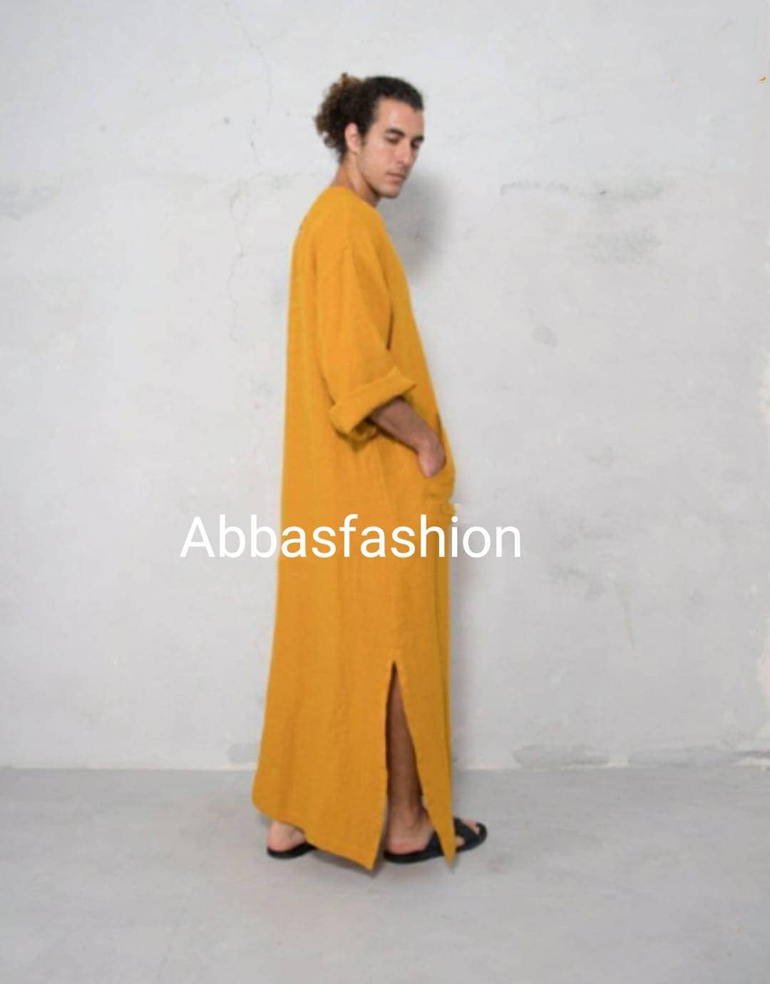 Men Linen Kaftan SPA MAN Black Coolloose Fit Tunic for Men - Etsy