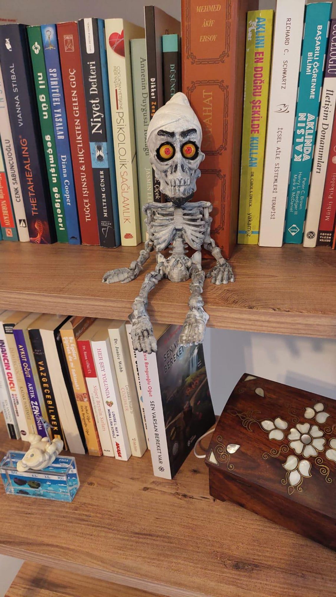 Achmed Inspired Skeleton Figure: Hand-painted Collectible Puppet - Etsy