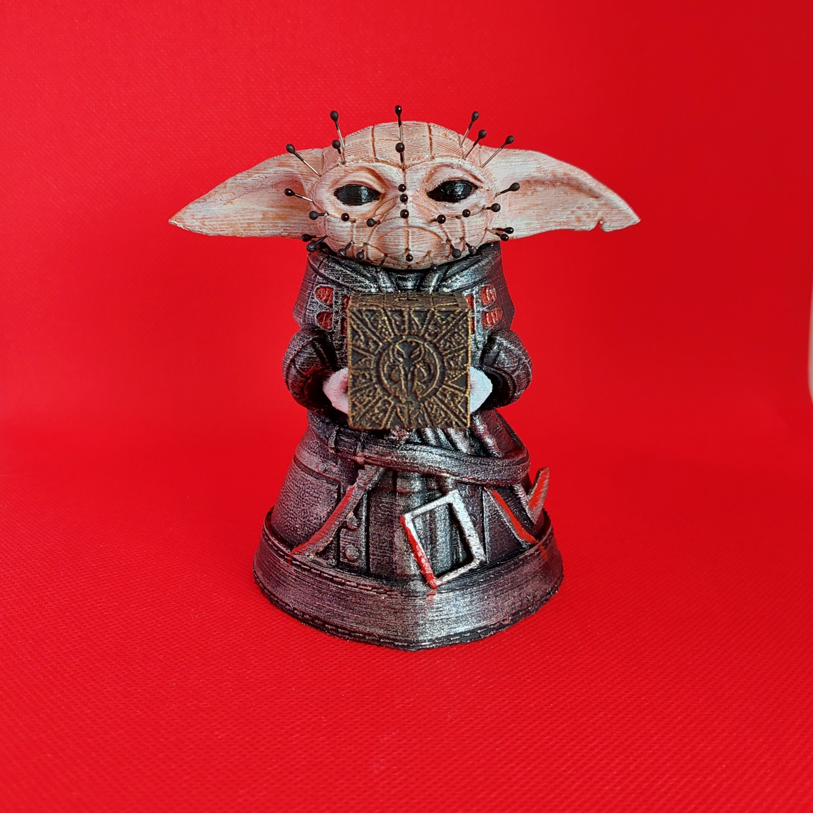 Hand-painted Grogu X Pinhead Mashup – 3D Printed Horror Collectible - Etsy