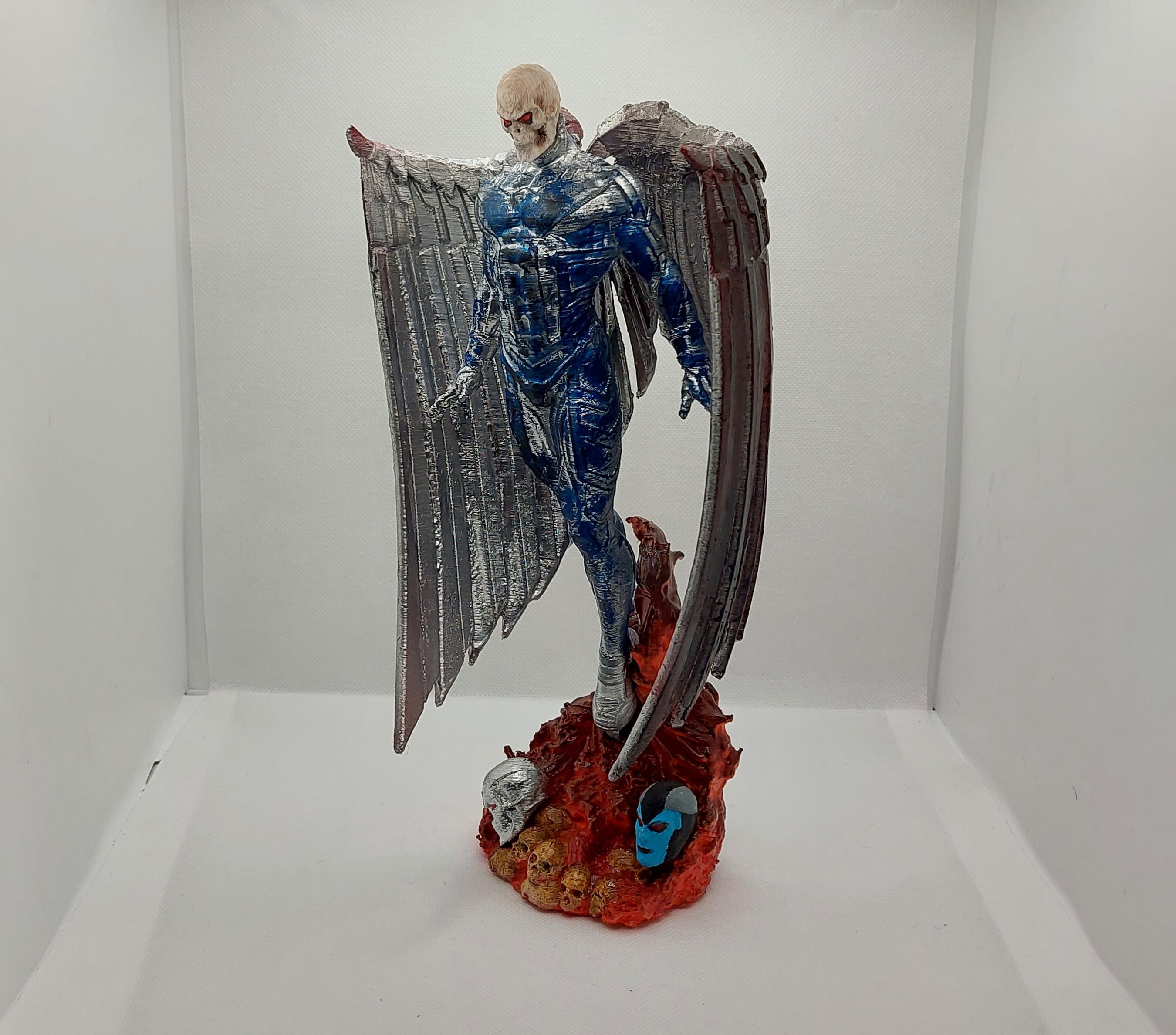 X-men Metal Feather Archangel Sculpture Warren Worthington Marvel ...