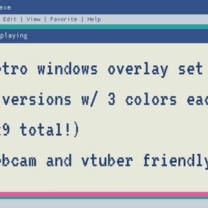Retro 90s Windows Browser Inspired Overlays - Ready to Use Versions and ...