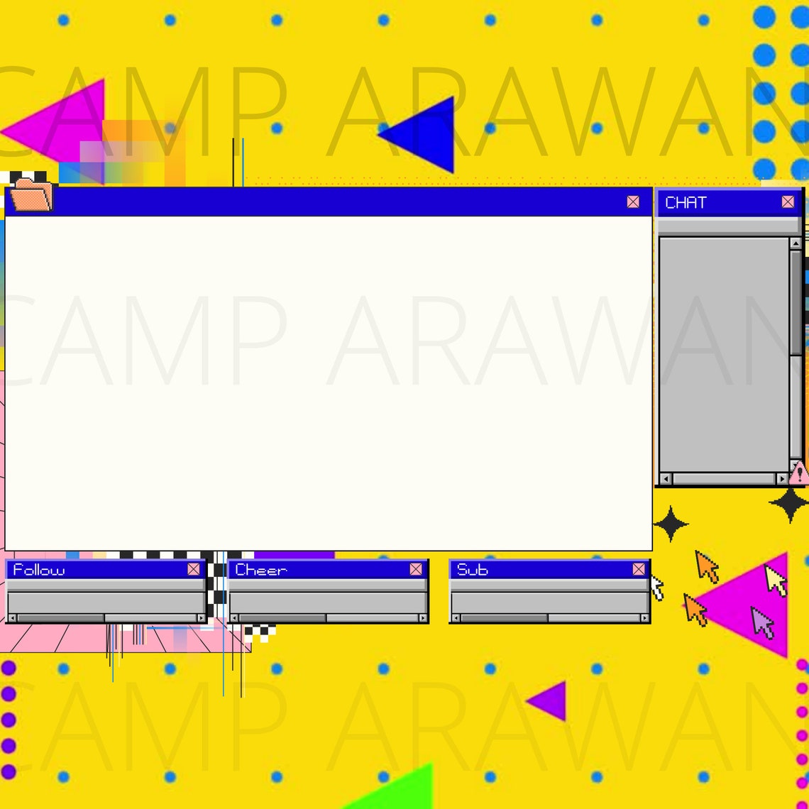 Bright Retro ANIMATED Screens Overlay BUNDLE for Twitch Animated ...
