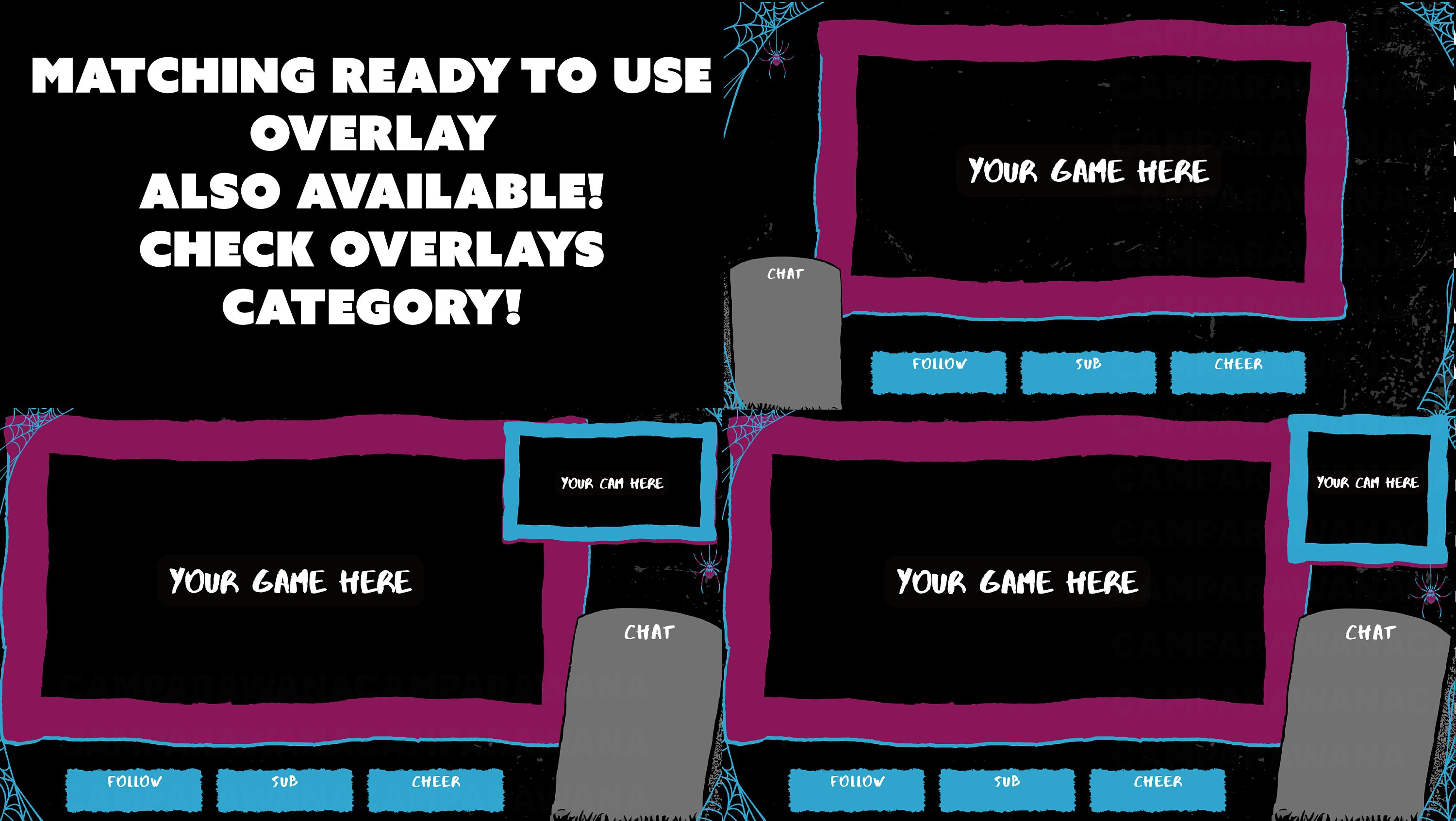 ANIMATED Retro Purple/magenta Blue Spooky Loading Screens - Ready to ...