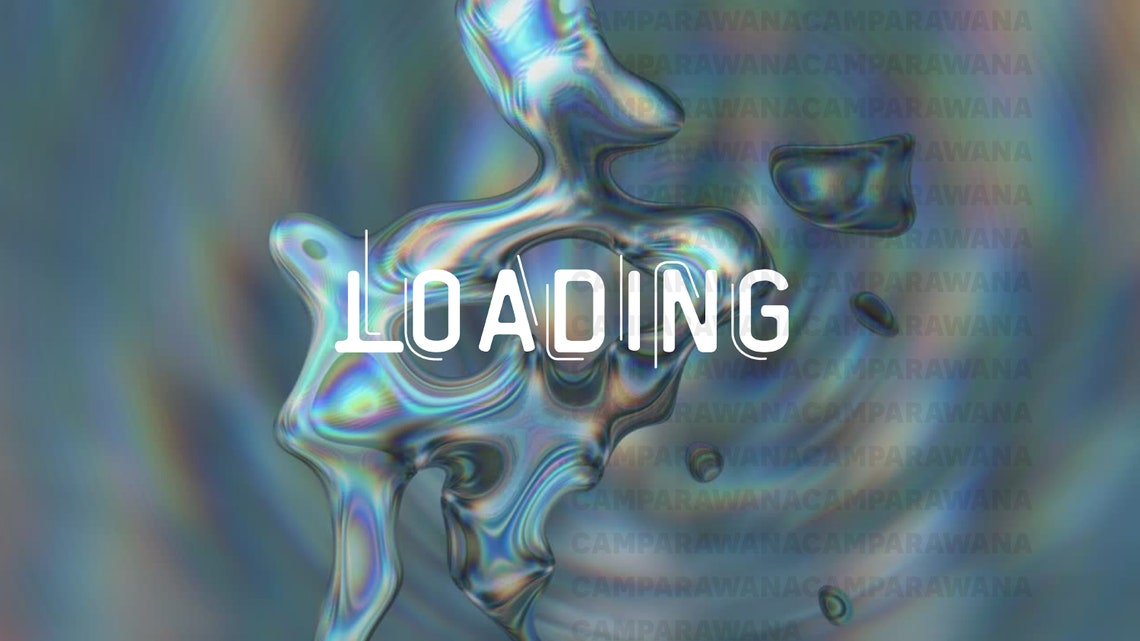 Y2k 90s ANIMATED Metallic Liquid Screens for Twitch - Starting Soon ...