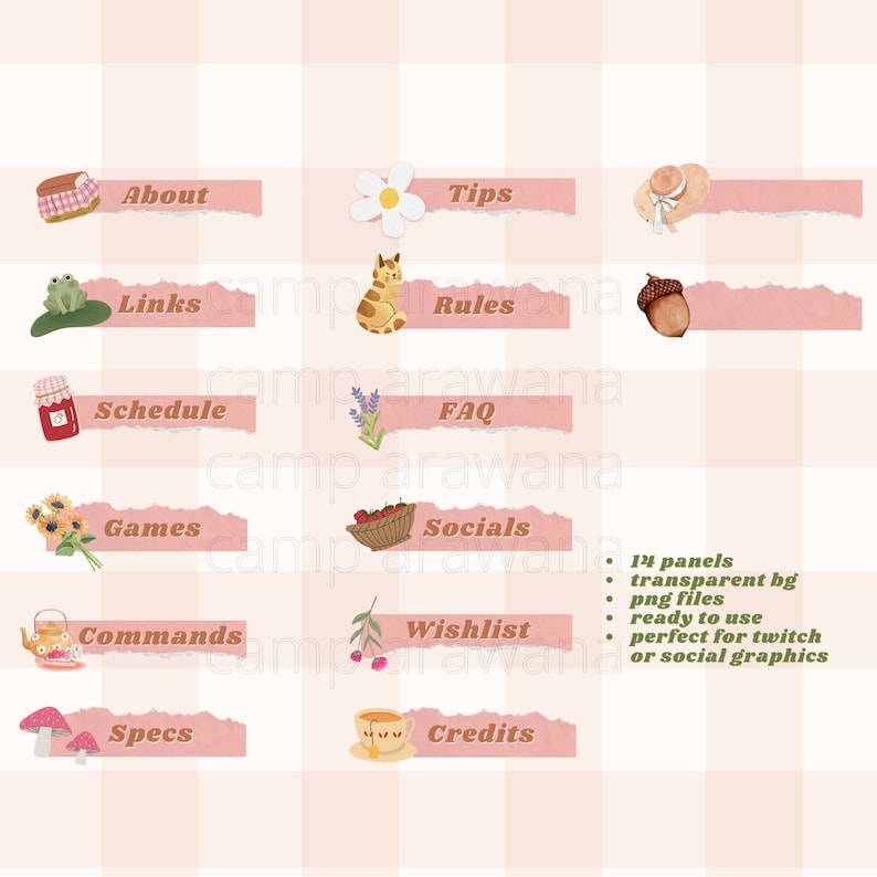 Cute Cottagecore Inspired Panels - Ready to Use Versions and Bonus ...