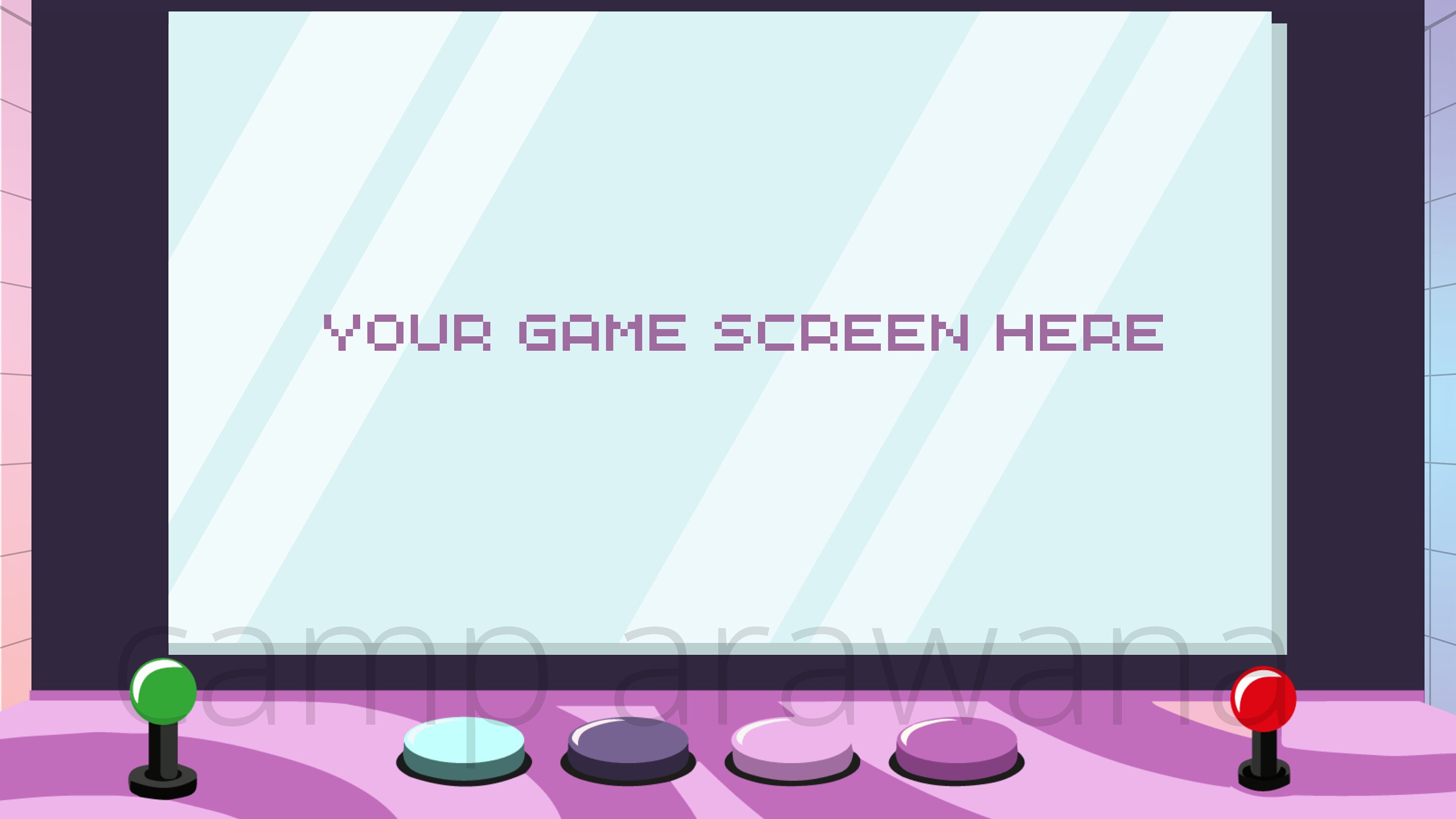 90s Pastel Retro Arcade Overlays for Twitch - Ready to Use 6 Pack ...