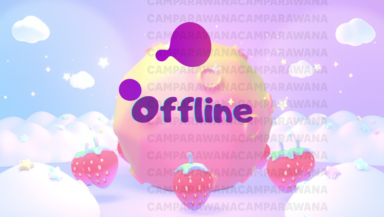 Strawberry Planet ANIMATED Kawaii Screens for Twitch - Starting Soon ...