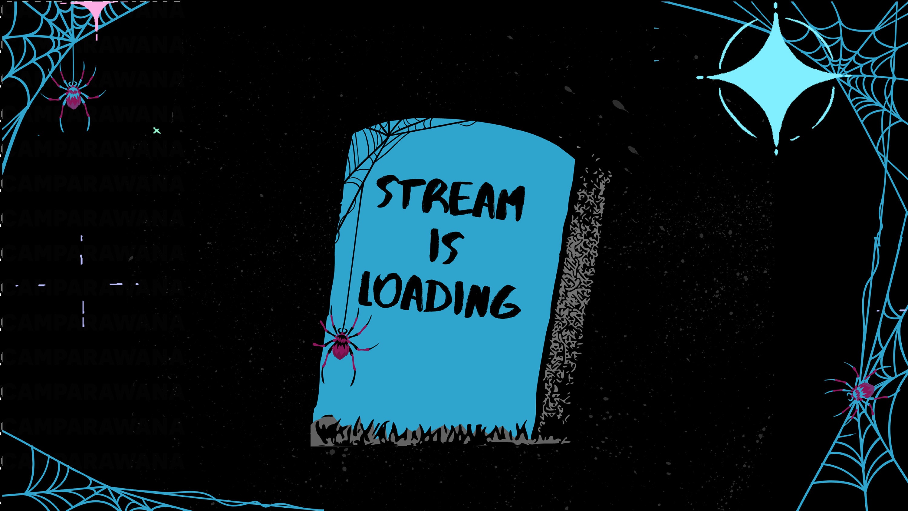 ANIMATED Retro Purple/magenta Blue Spooky Loading Screens - Ready to ...